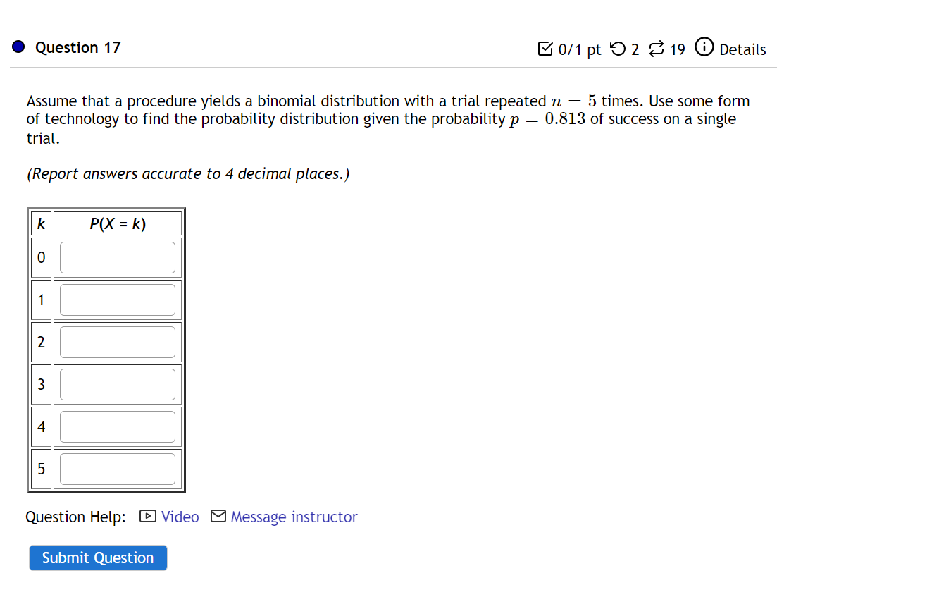 Solved Assume that a procedure yields a binomial | Chegg.com