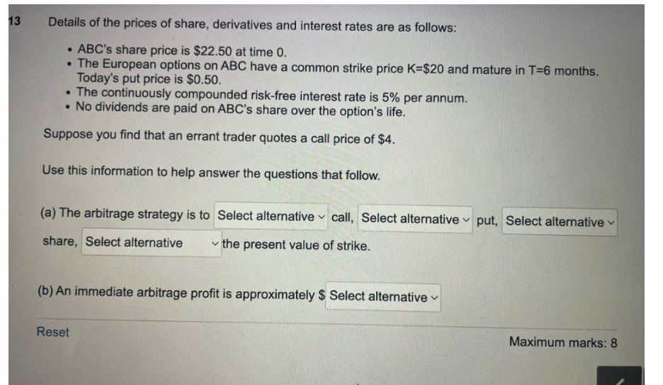 Solved First alternative: long/shortSecond alternative: | Chegg.com