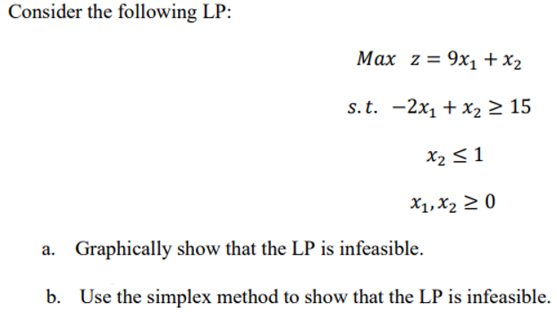 Solved Consider the following LP: Max s.t. | Chegg.com