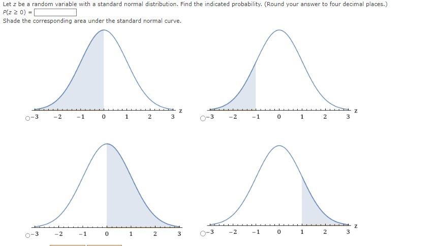 Solved Let Z Be A Random Variable With A Standard Normal
