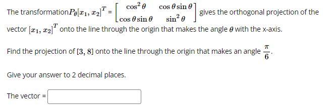 Solved The transformation | Chegg.com