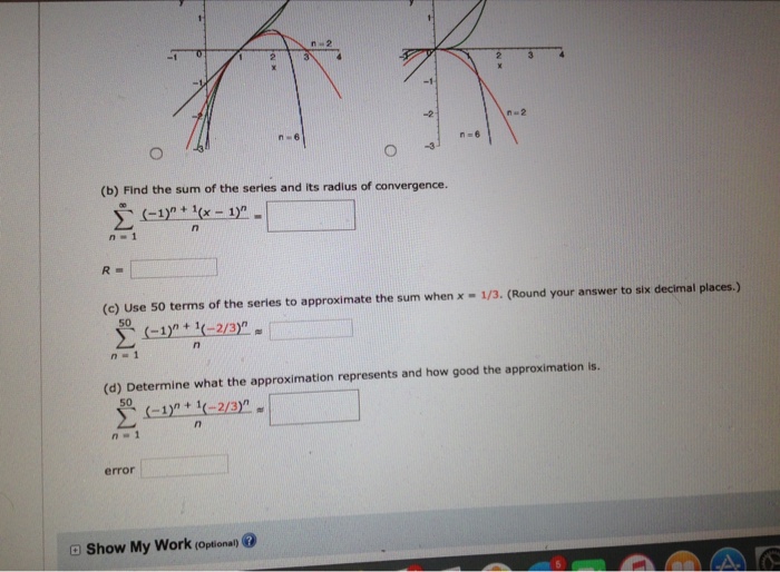 Solved Consider the following series. n 1 (a) Graph several | Chegg.com Solved Consider the following series. n 1 (a) Graph several | Chegg.com
