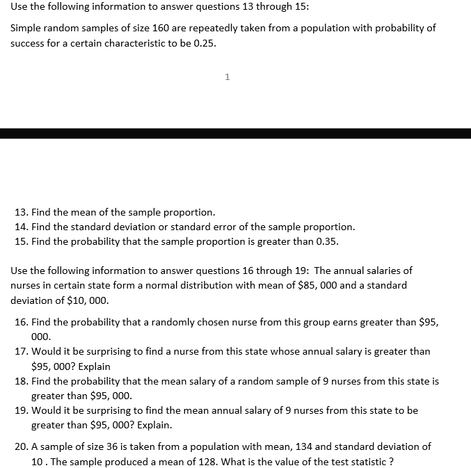 Solved Use the following information to answer questions 13 | Chegg.com