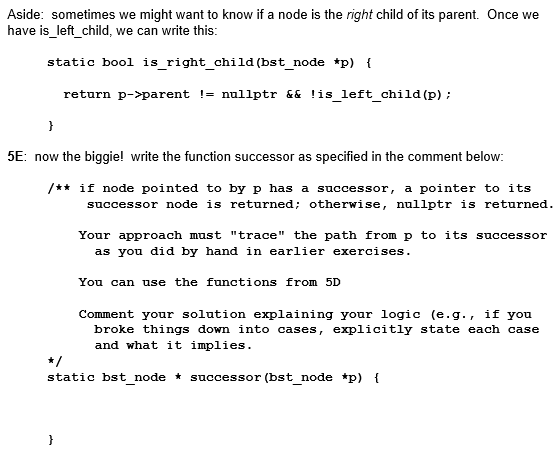 Solved Problem-5 Continued: Using "parent pointers": now, | Chegg.com