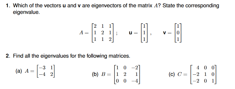 Solved 1. Which of the vectors \\( \\mathbf{u} \\) and \\( | Chegg.com