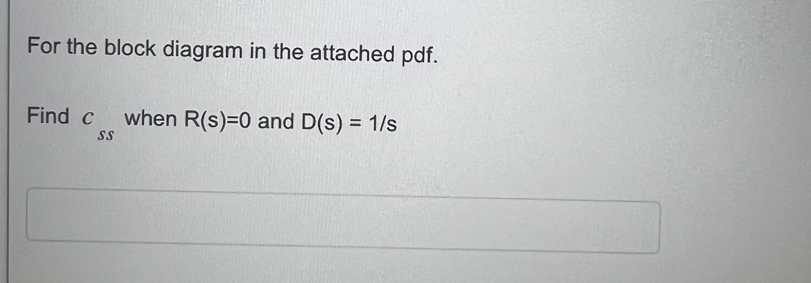 Solved Have to solve for K1 and K2 so I can solve for css ? | Chegg.com