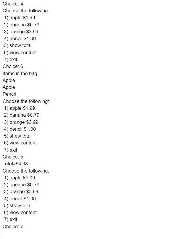 Solved Write a class called ShoppingCart. A shopping cart | Chegg.com