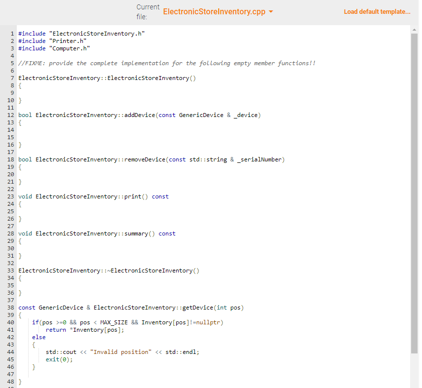 Solved For this question, you will use Polymorphism to | Chegg.com