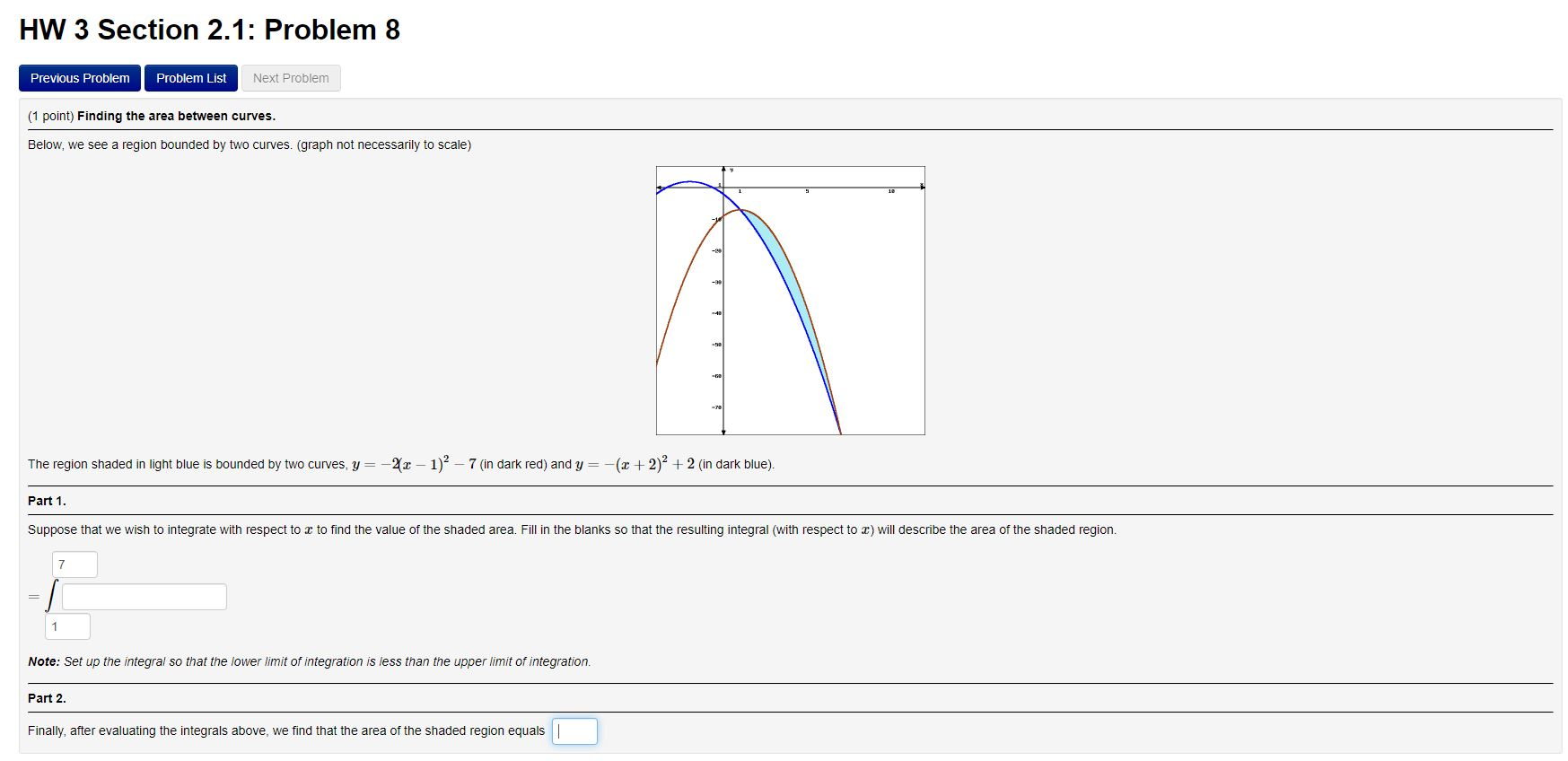 Solved Hw 3 Section 2 1 Problem 8 Previous Problem Problem