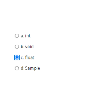 Solved What type of value will myFunc() return for the given | Chegg.com