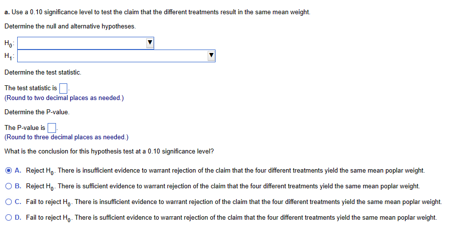 Solved The accompanying data are the weights (kg) of poplar | Chegg.com
