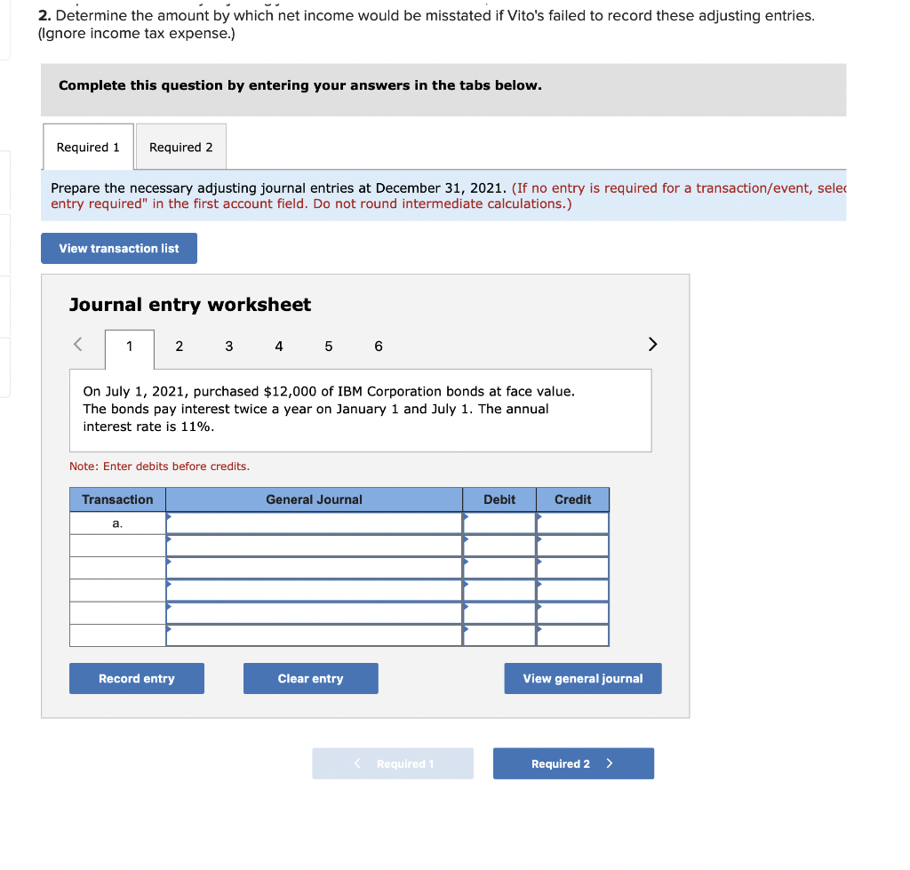 Solved Problem 2-7 (Algo) Adjusting entries and income | Chegg.com