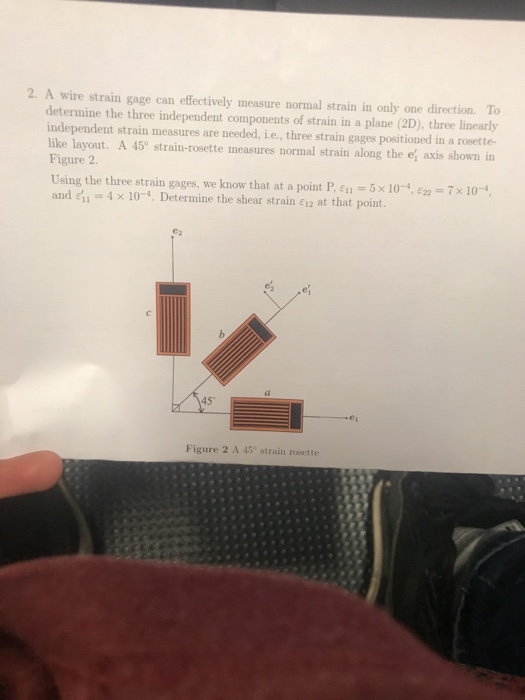 Solved 2. A wire strain gage can effectively measure normal | Chegg.com