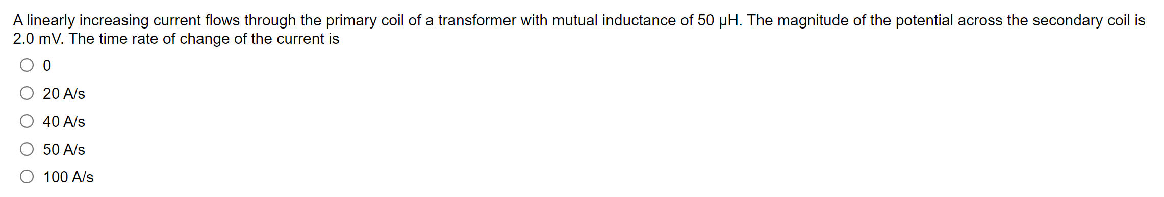 Solved A linearly increasing current flows through the | Chegg.com