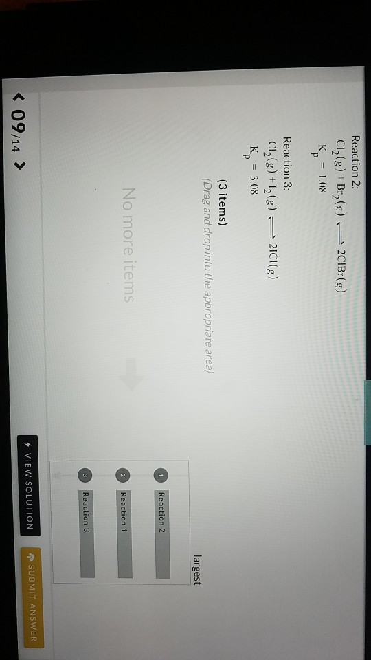Solved 09 Question (1 point) a See page 653 Given Kp values | Chegg.com