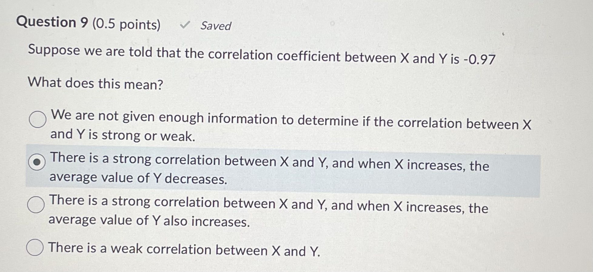 Solved Suppose we are told that the correlation coefficient | Chegg.com