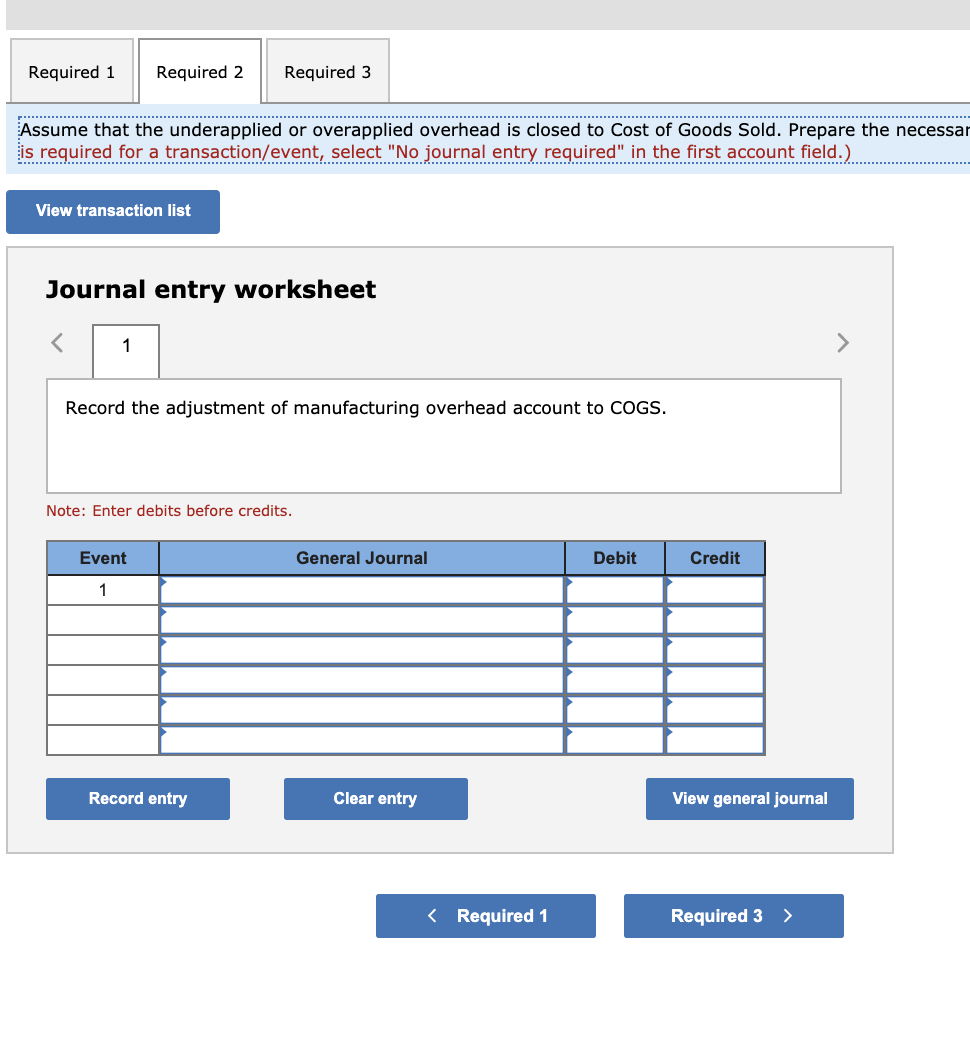 Solved 4 Exercise 3-8 Applying Overhead; Journal Entries; | Chegg.com