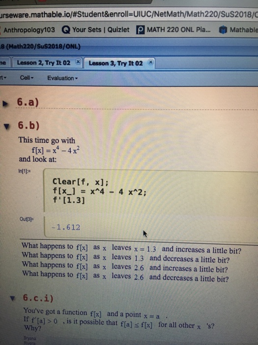 Solved Hi I need help w the answer to 6b. I have attached 6a | Chegg.com