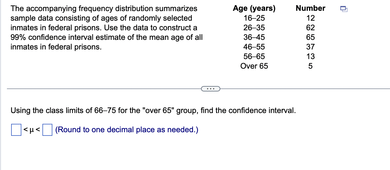 Solved The accompanying frequency distribution summarizes | Chegg.com
