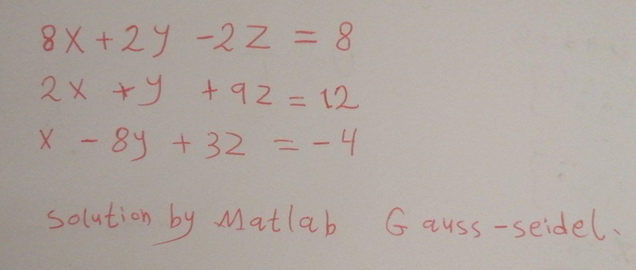 Solved 8 X +27 -2 2 = 8 2x + y + 92 = 12 x - 89 +32 = - 4 | Chegg.com