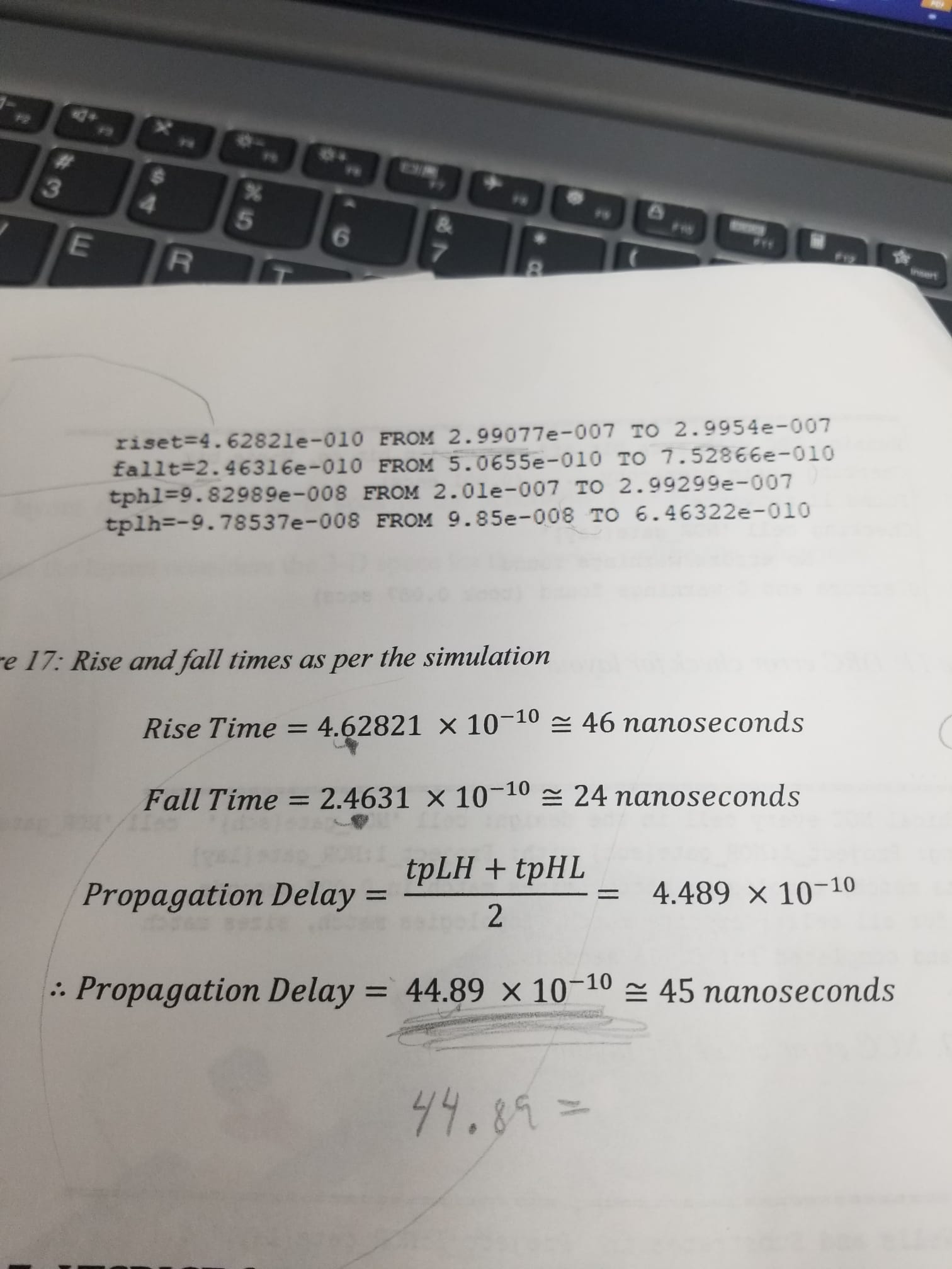 WHAT ARE THE VALUES FOR tpHL and tpLH to obtain | Chegg.com