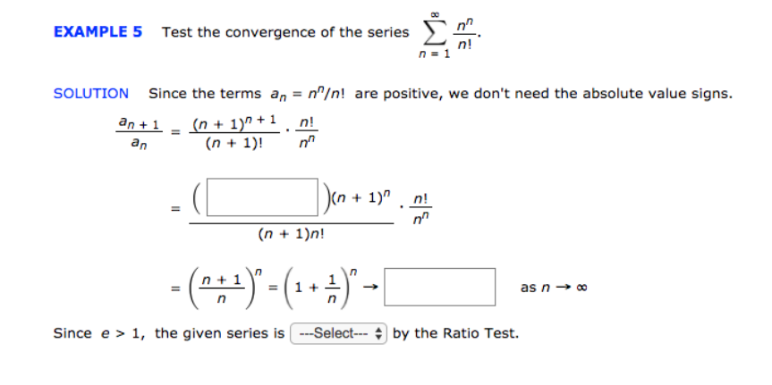 Solved EXAMPLE 5 Test the convergence of the series | Chegg.com
