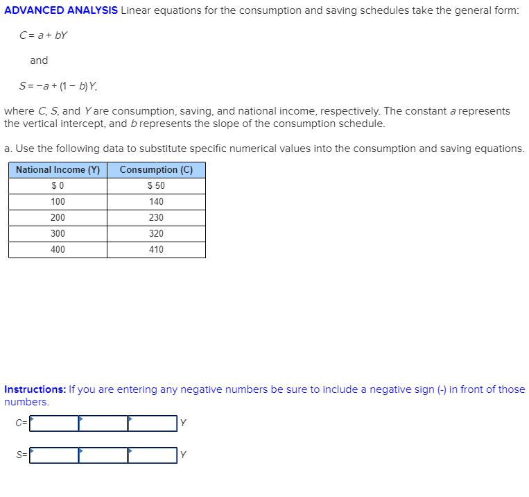 Solved ADVANCED ANALYSIS Linear equations for the | Chegg.com