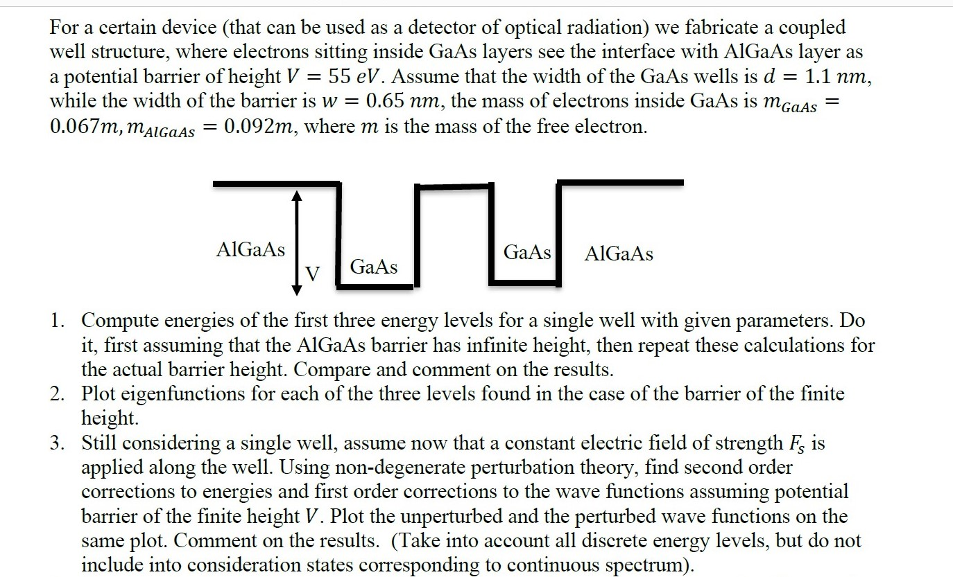 For a certain device (that can be used as a detector | Chegg.com