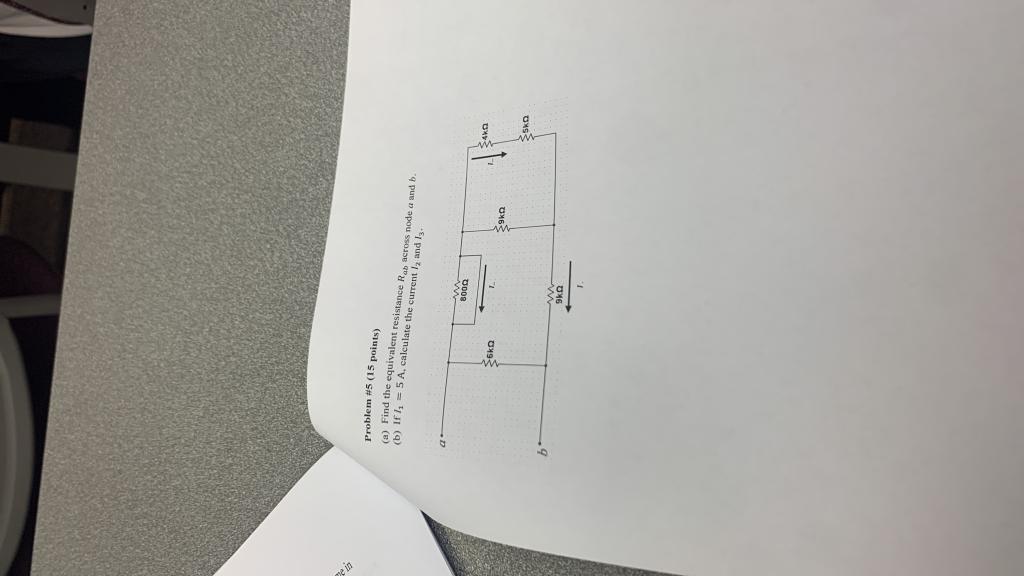 Solved Problem \#5 (15 points) (a) Find the equivalent | Chegg.com