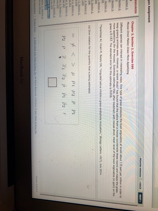 Solved pen Assignment PRINTER VERSION BACK ESOURCES Chapter | Chegg.com