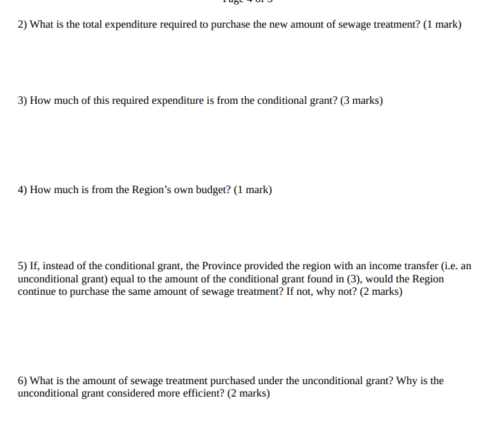 Solved Conditional versus Unconditional Grant The Regional | Chegg.com