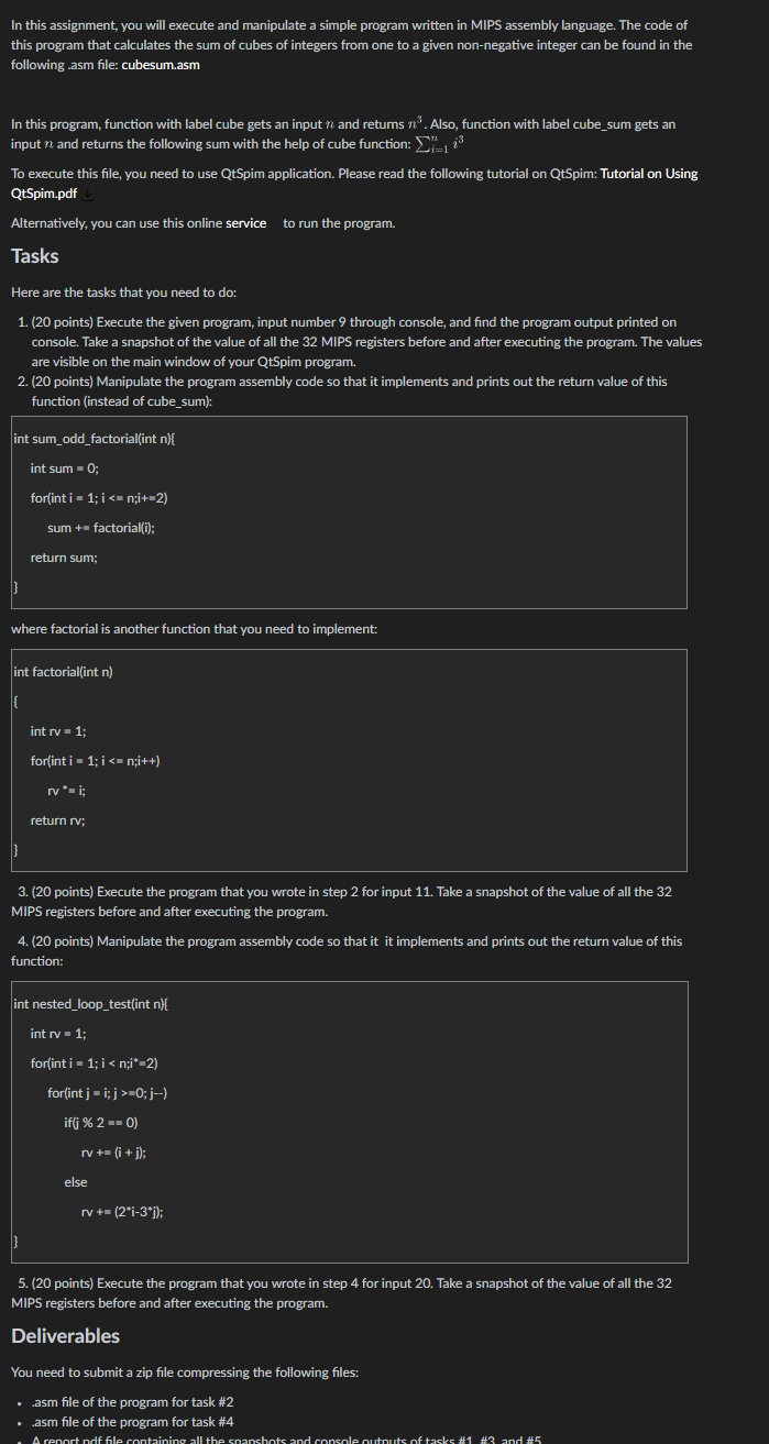 Solved In this assignment, you will execute and manipulate a | Chegg.com