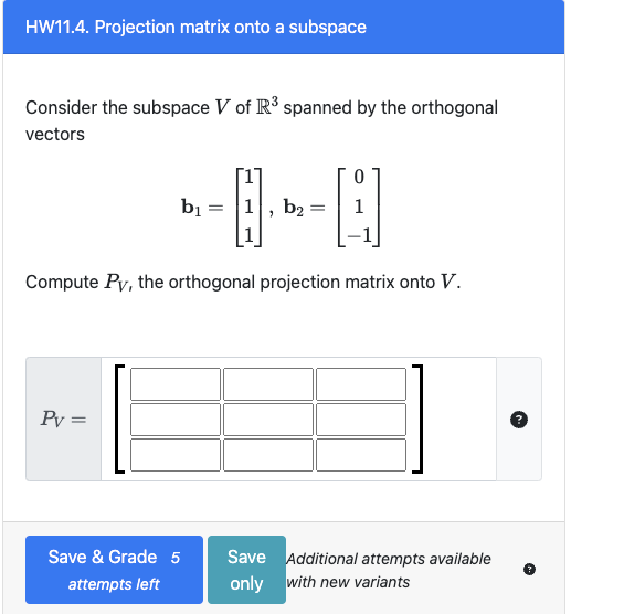 Solved Consider the subspace V of R3 spanned by the | Chegg.com