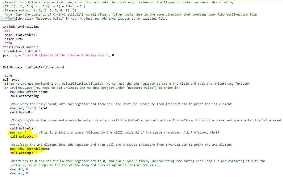 Platform X86 Or 8086 Assembly Language Program 