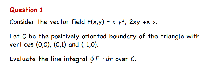 Solved Question 1Consider the vector field | Chegg.com
