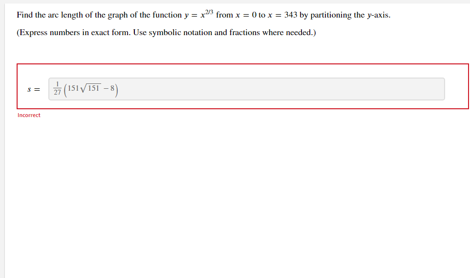 Solved Find the arc length of the graph of the function | Chegg.com