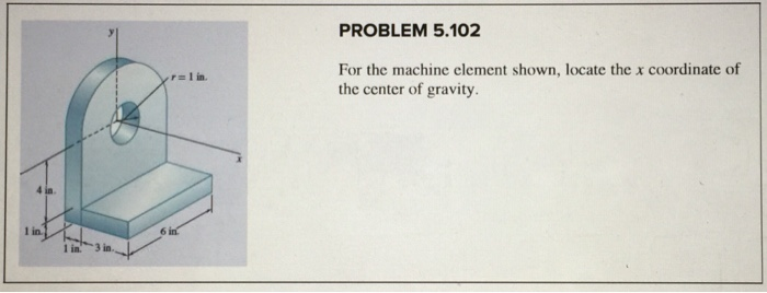 Solved PROBLEM 5.102 For the machine element shown, locate | Chegg.com