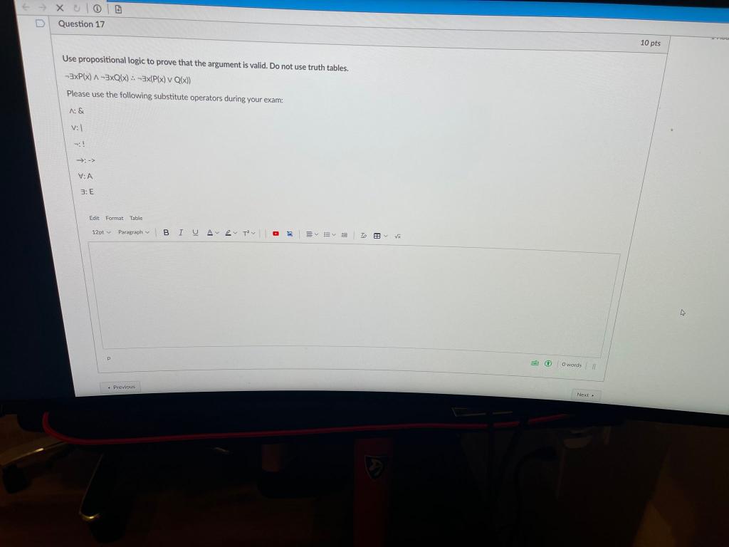 Solved хо Question 17 10 pts Use propositional logic to | Chegg.com