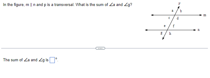 Solved In ﻿the figure, m||n ﻿and p is ﻿a transversal. What | Chegg.com