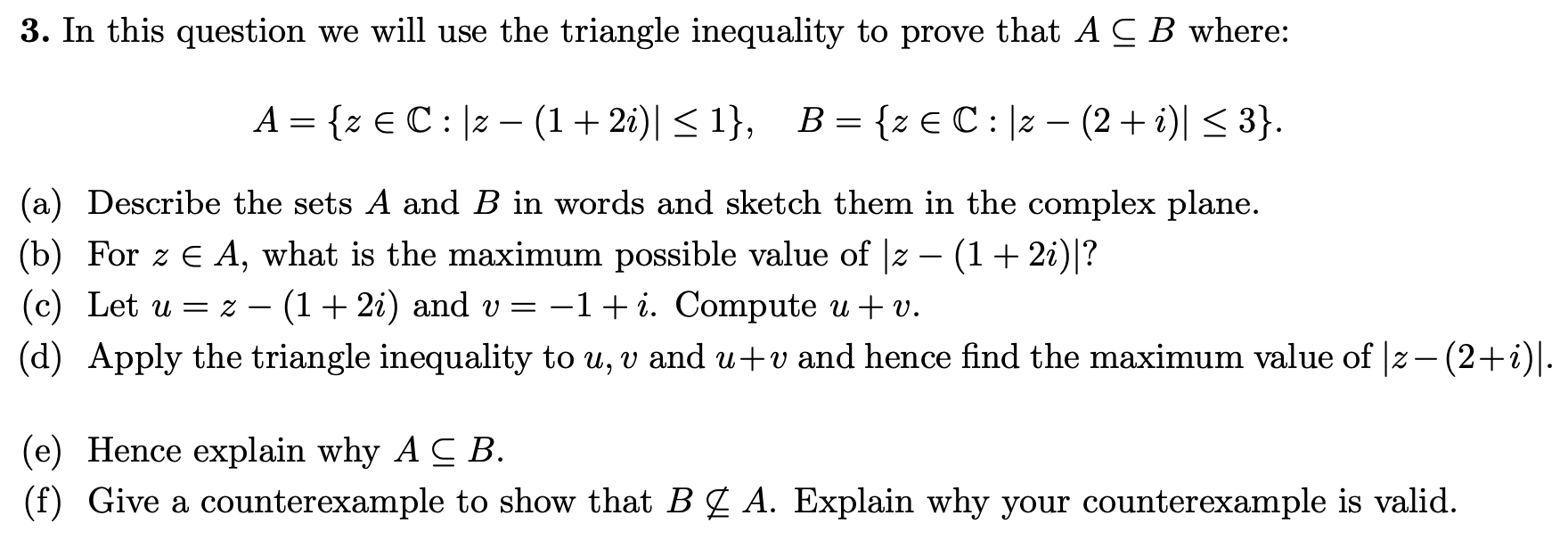 Solved |z+w = [2] + [w]. The general version of this result | Chegg.com