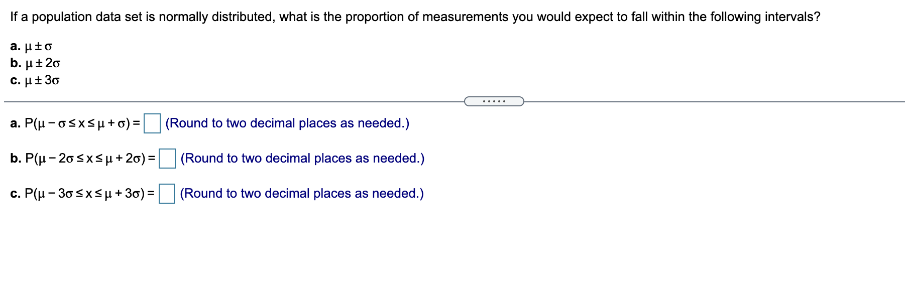 Solved If a population data set is normally distributed, | Chegg.com
