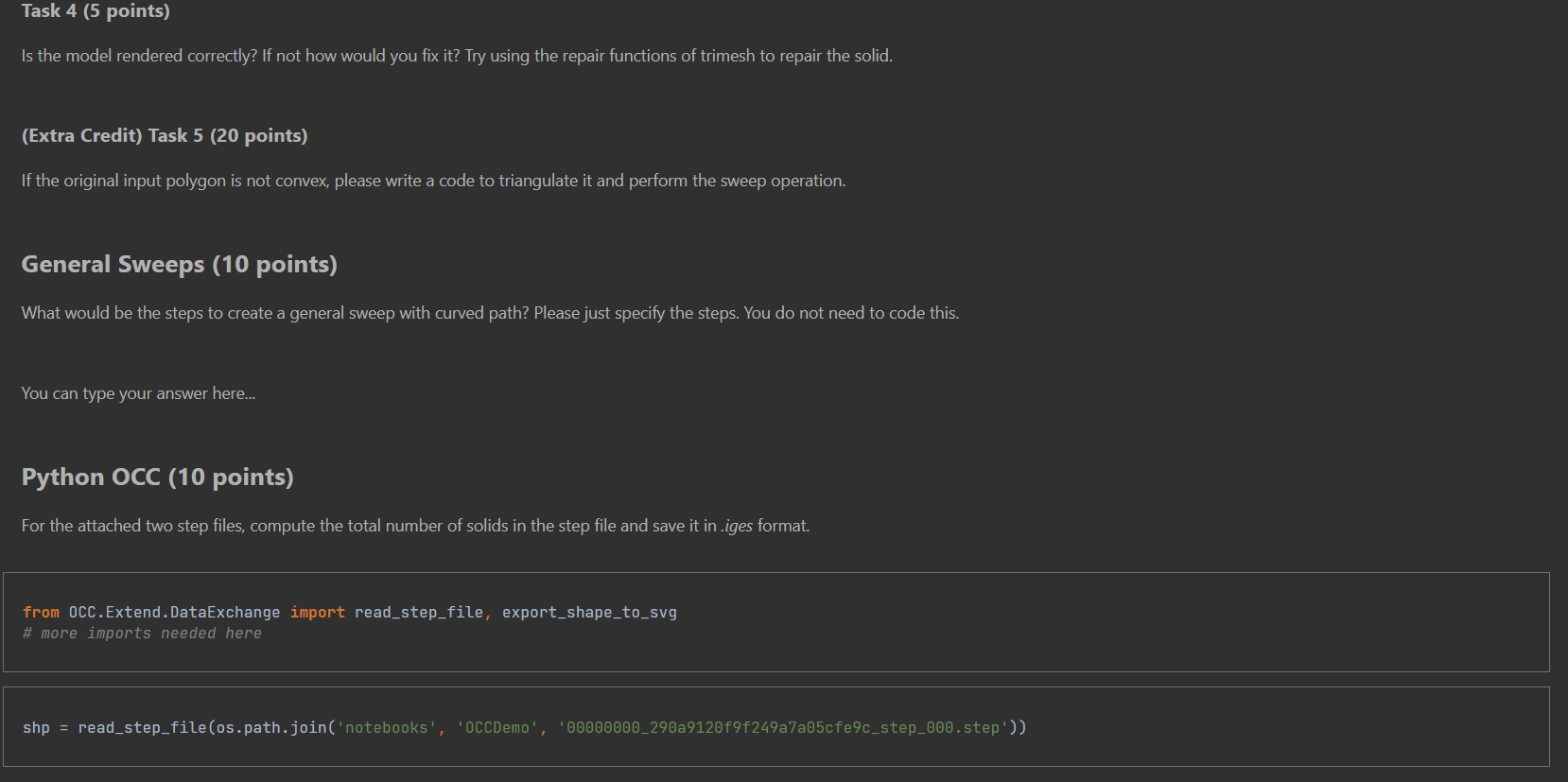 Solved #TOD0: Task1 Implement Convex Tesselation def | Chegg.com