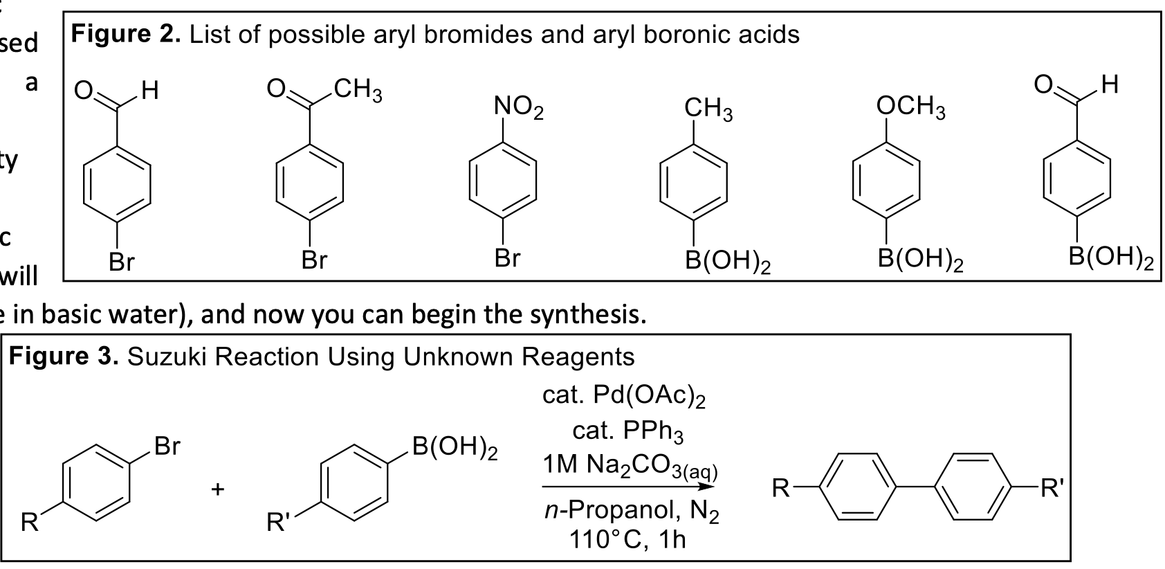 Solved sed Figure 2. List of possible aryl bromides and aryl | Chegg.com