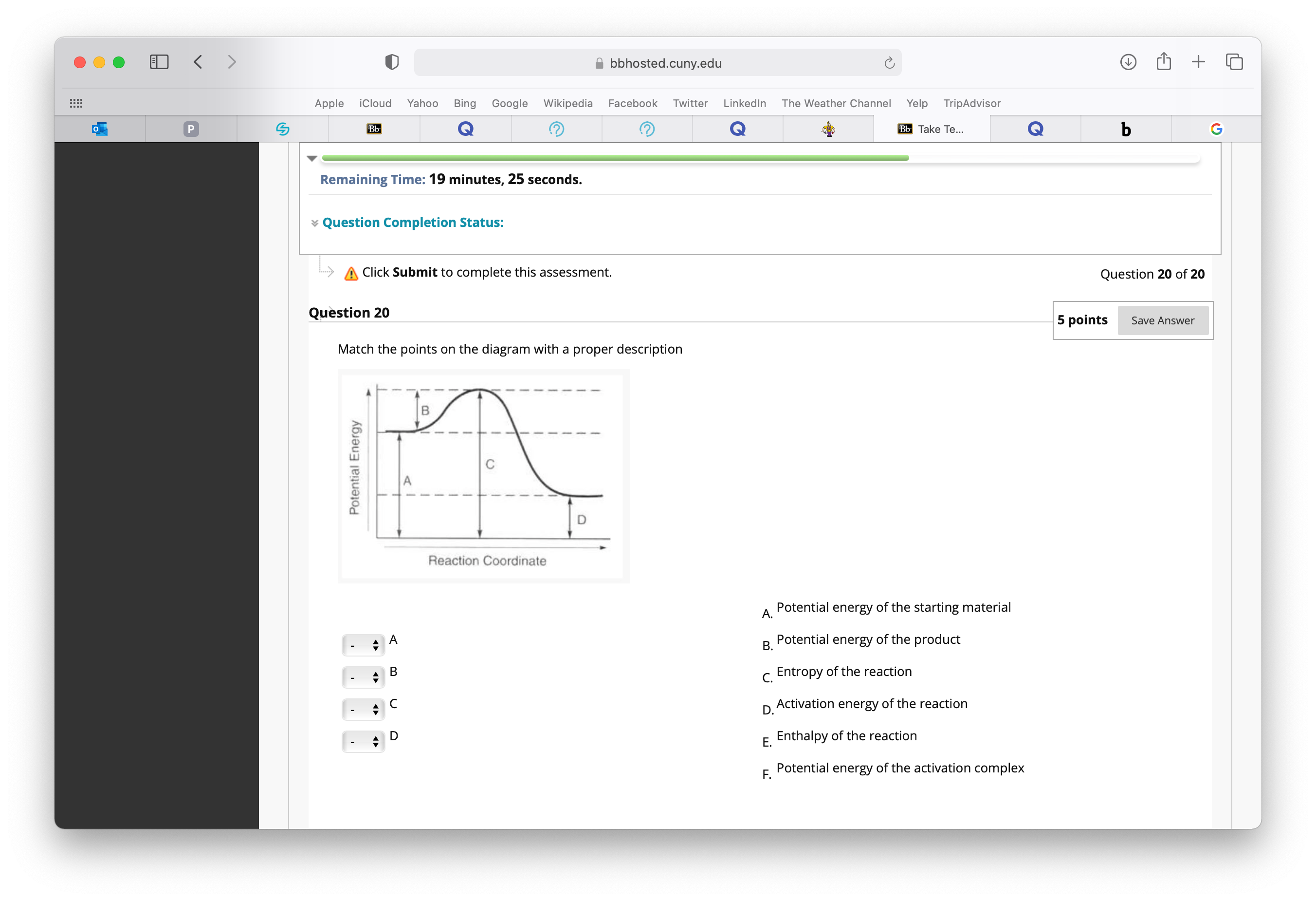 Solved bbhosted.cuny.edu 1 + Apple iCloud Yahoo Bing | Chegg.com