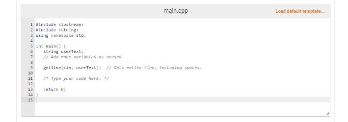 Solved Given a line of text as input, output the number of | Chegg.com