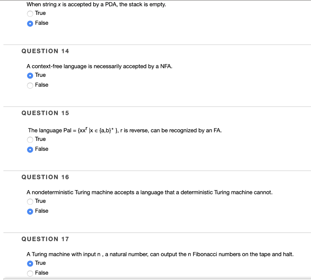 Solved When string x is accepted by a PDA, the stack is | Chegg.com