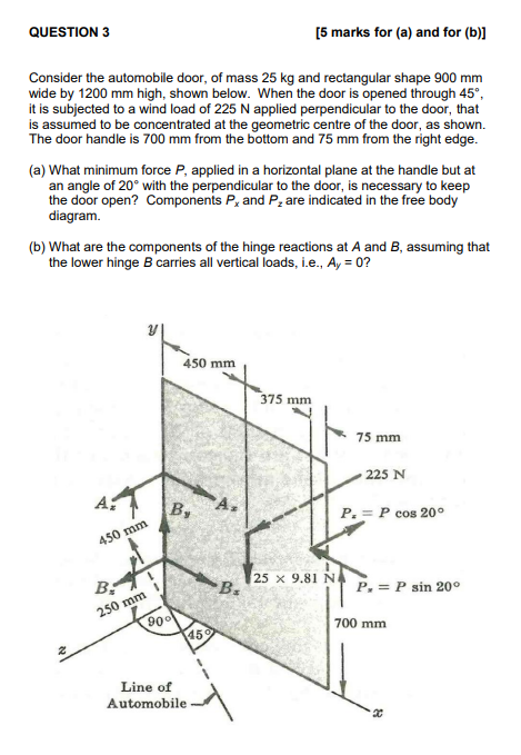 Solved QUESTION 3 [5 ﻿marks for (a) ﻿and for (b)] ﻿Consider | Chegg.com