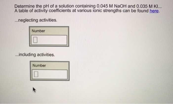 Solved Determine the pH of a solution containing 0.045 M | Chegg.com