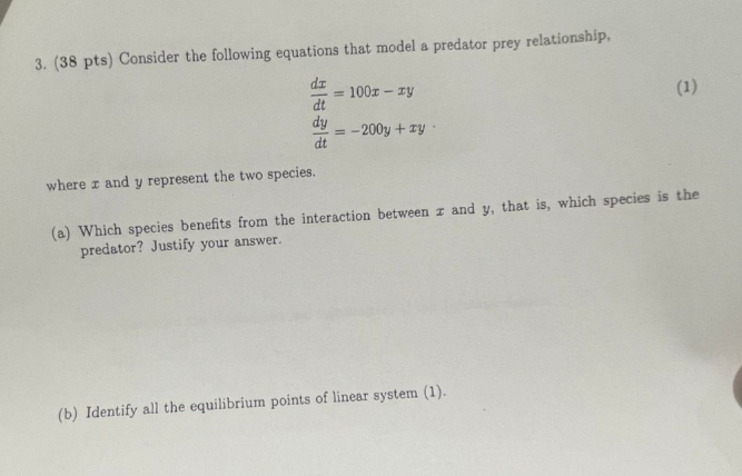 Solved 3. (38 pts) Consider the following equations that | Chegg.com Solved 3. (38 pts) Consider the following equations that | Chegg.com