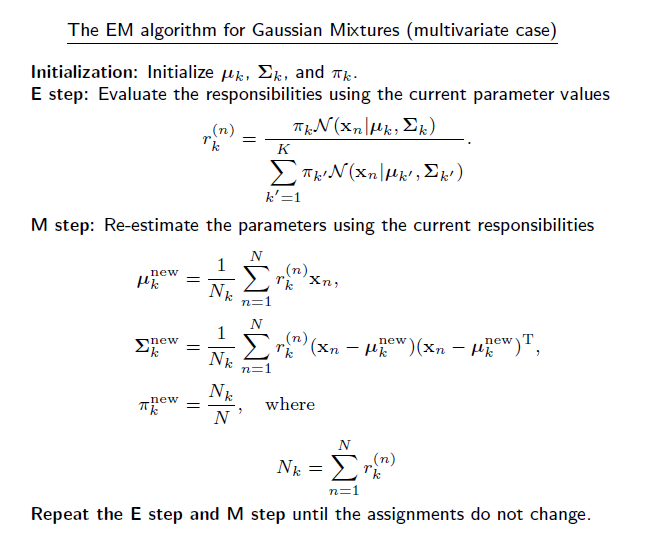 Maximum likelihood for a mixture of univariate | Chegg.com